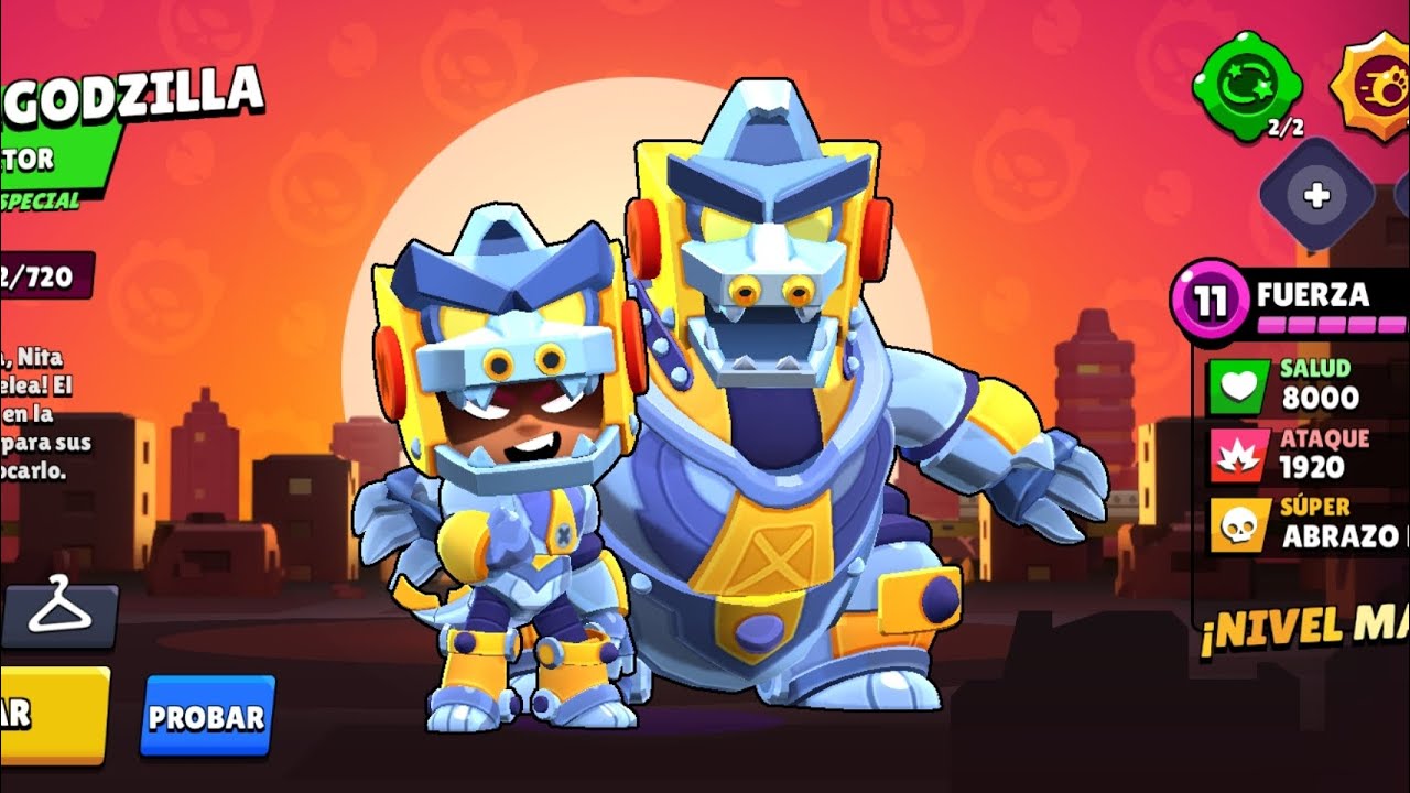 COMPRO Y JUEGO CON UNA SKIN QUE SEAÑRA EXCLUSIVA EN BRAWL STARS !! NITA ...