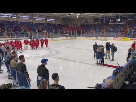 Lewiston ice arena hosts 'Battle of the Badges' - YouTube