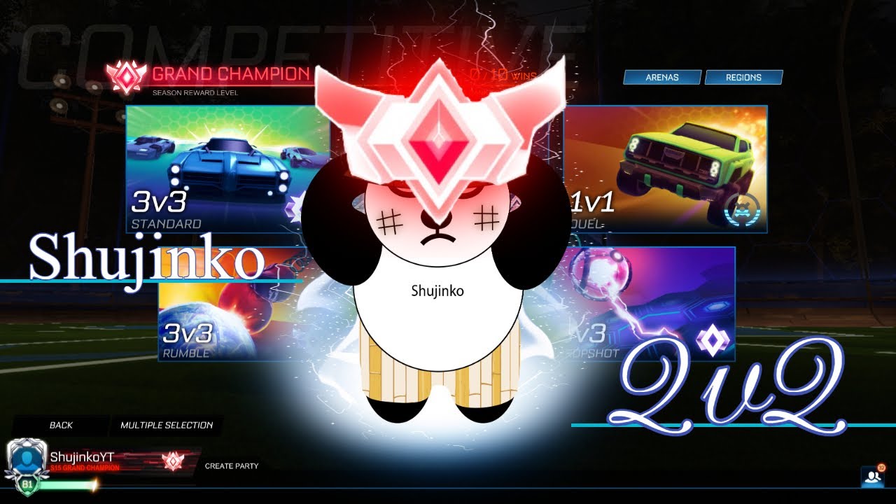 Rocket league gameplay l RANK 2v2 l Grinding for gc rewards! - YouTube