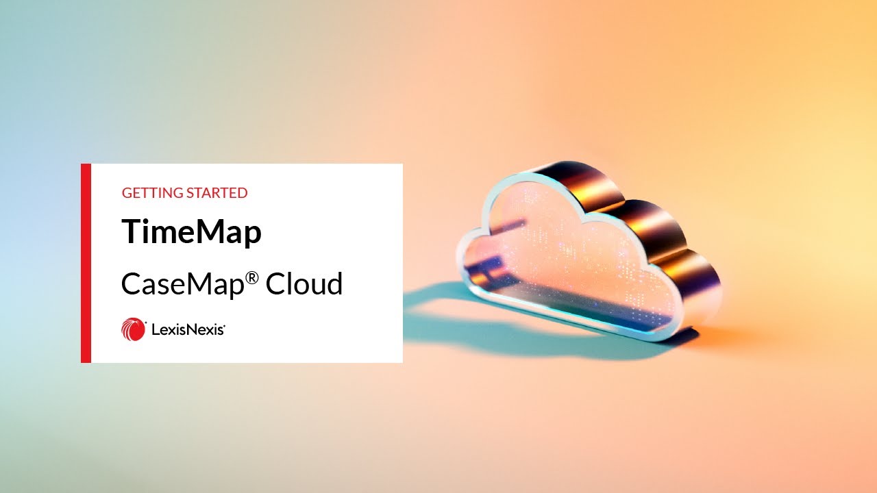 TimeMap - Getting Started - CaseMap Cloud - YouTube