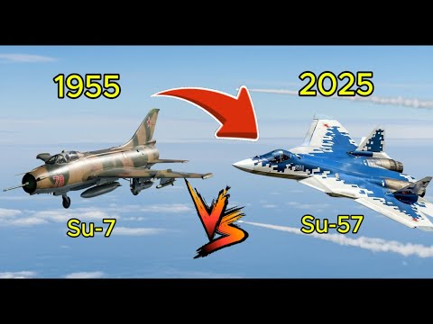 Evolution of Sukhoi Jet Fighters (1955-2025) | From Su-7 to Su-57