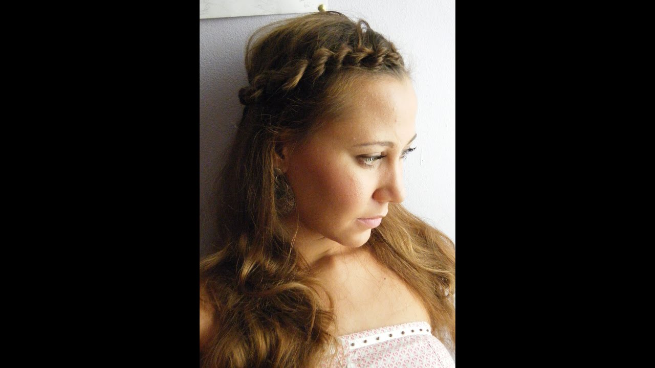 Rolled / twist braid: Hairstyle tutorial - YouTube