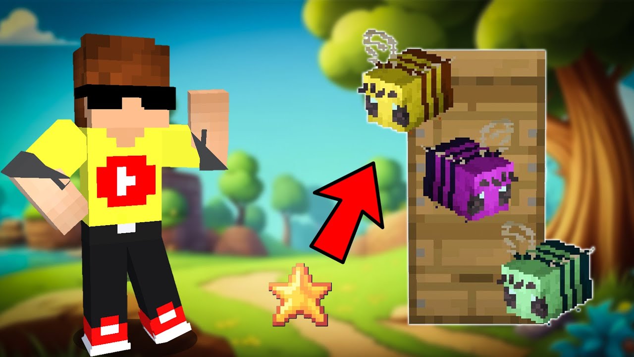 Minecraft ATM 9 (Bee production) my new skin Hindi - YouTube