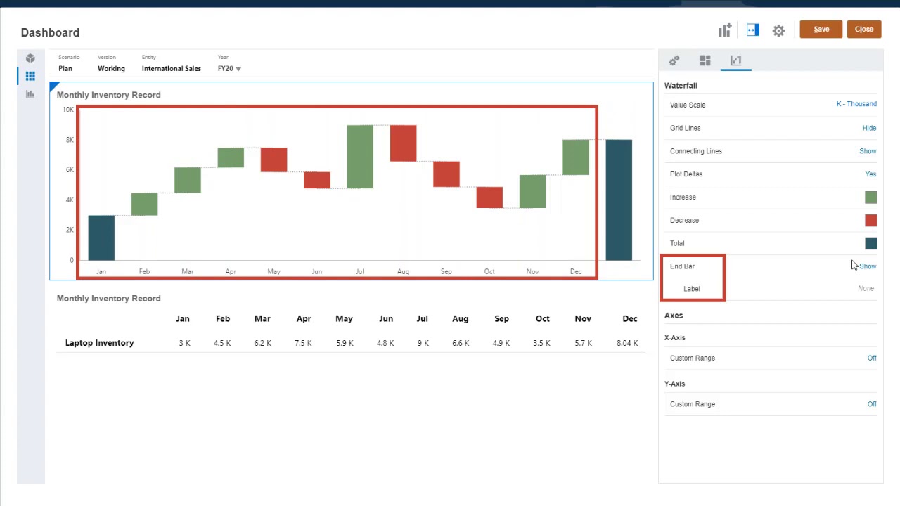 Creating Waterfall Charts in Dashboards 2.0 - YouTube