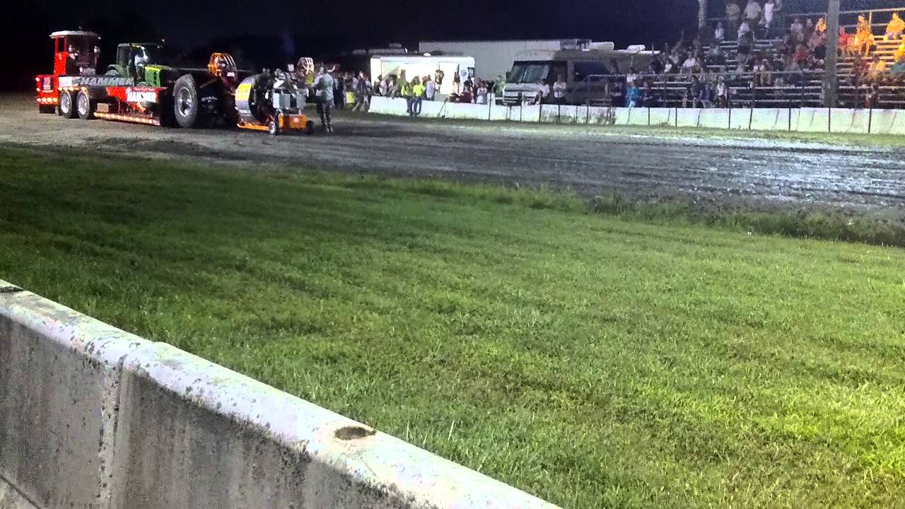 Radial reactor pulling tractor at bel air, md pull - YouTube