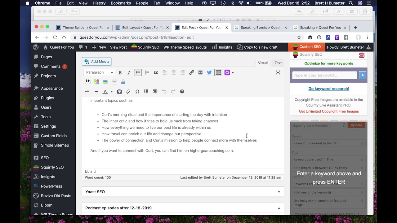 Managing Quest Stories - no more template - YouTube