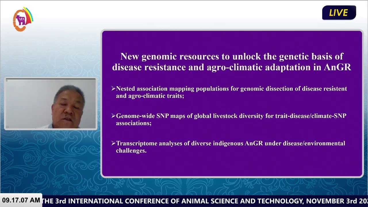 THE 3rd INTERNATIONAL CONFERENCE OF ANIMAL SCIENCE AND TECHNOLOGY ...