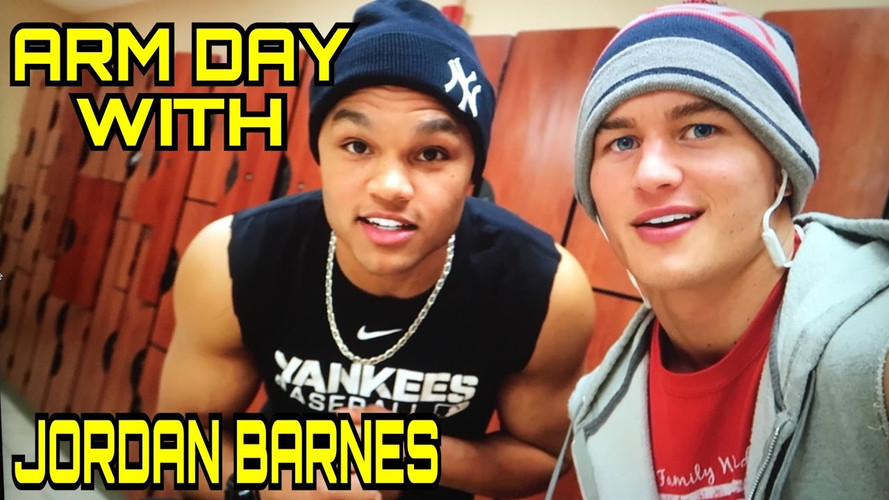 Arm Day with Yankee Baseball Player Jordan Barnes - YouTube