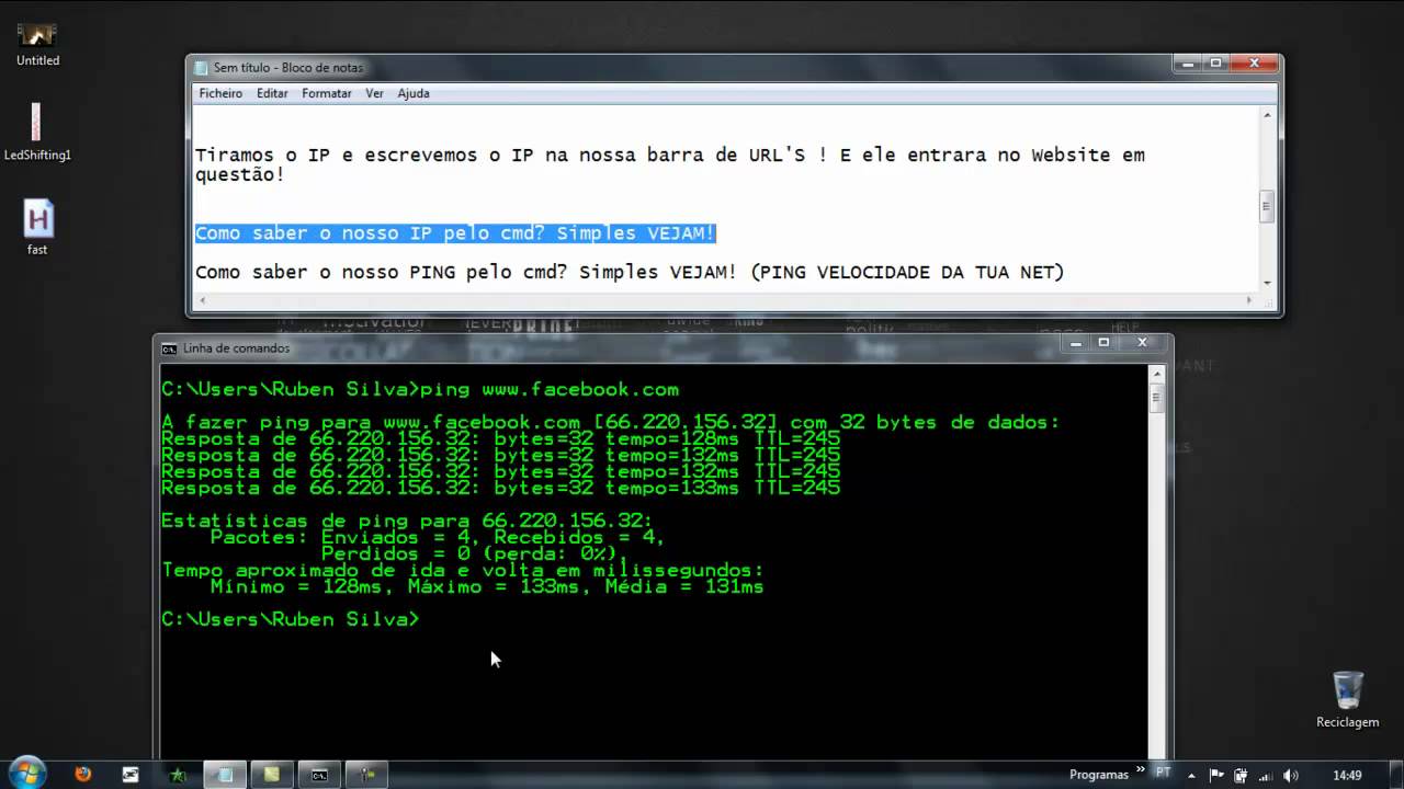Comandos uteis CMD [ IP ; PING ; ENTRE OUTROS ] | HD | - YouTube