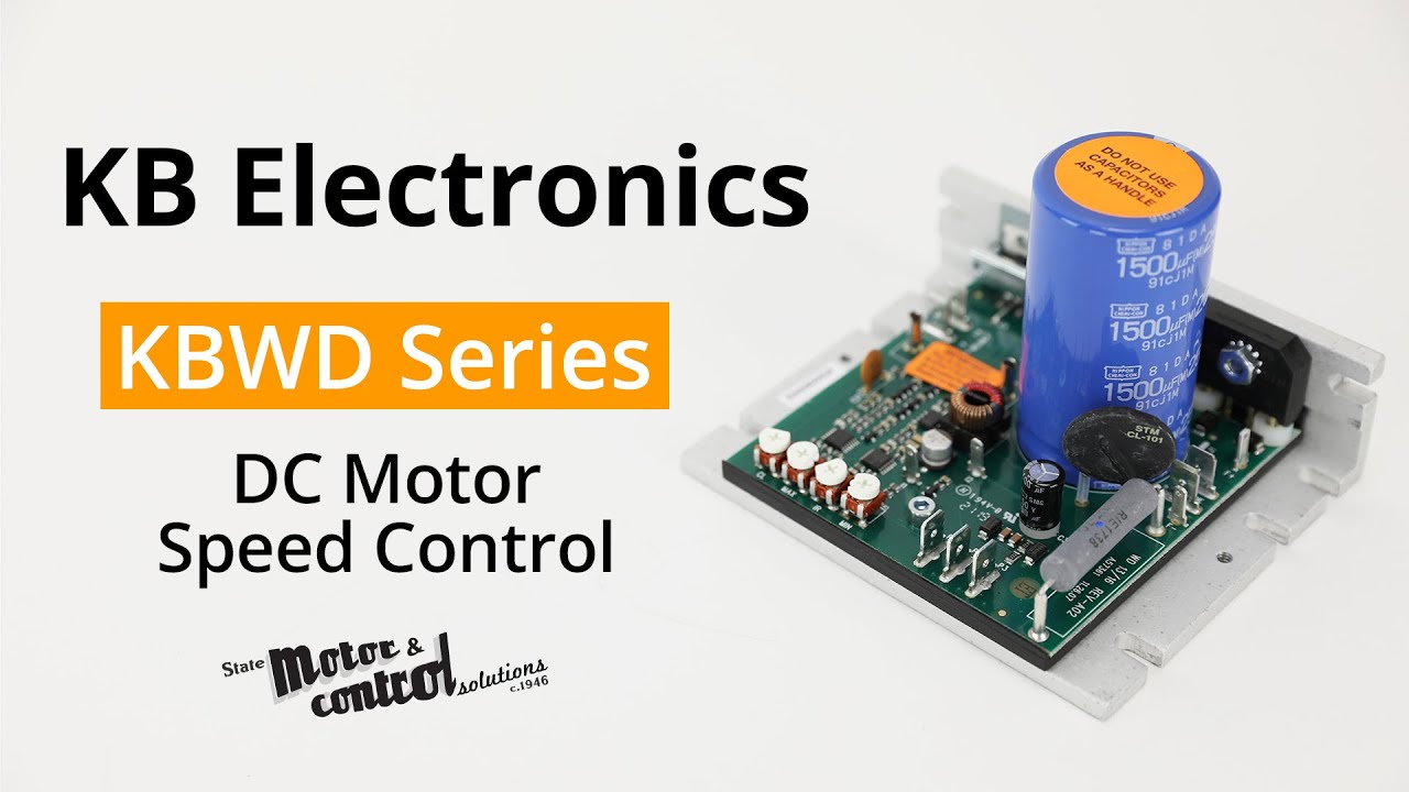 KB Electronics KBWD Series DC Motor Speed Control - YouTube