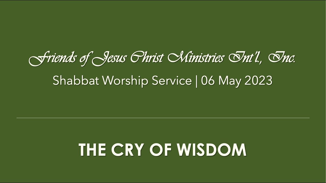 The Cry of Wisdom - YouTube