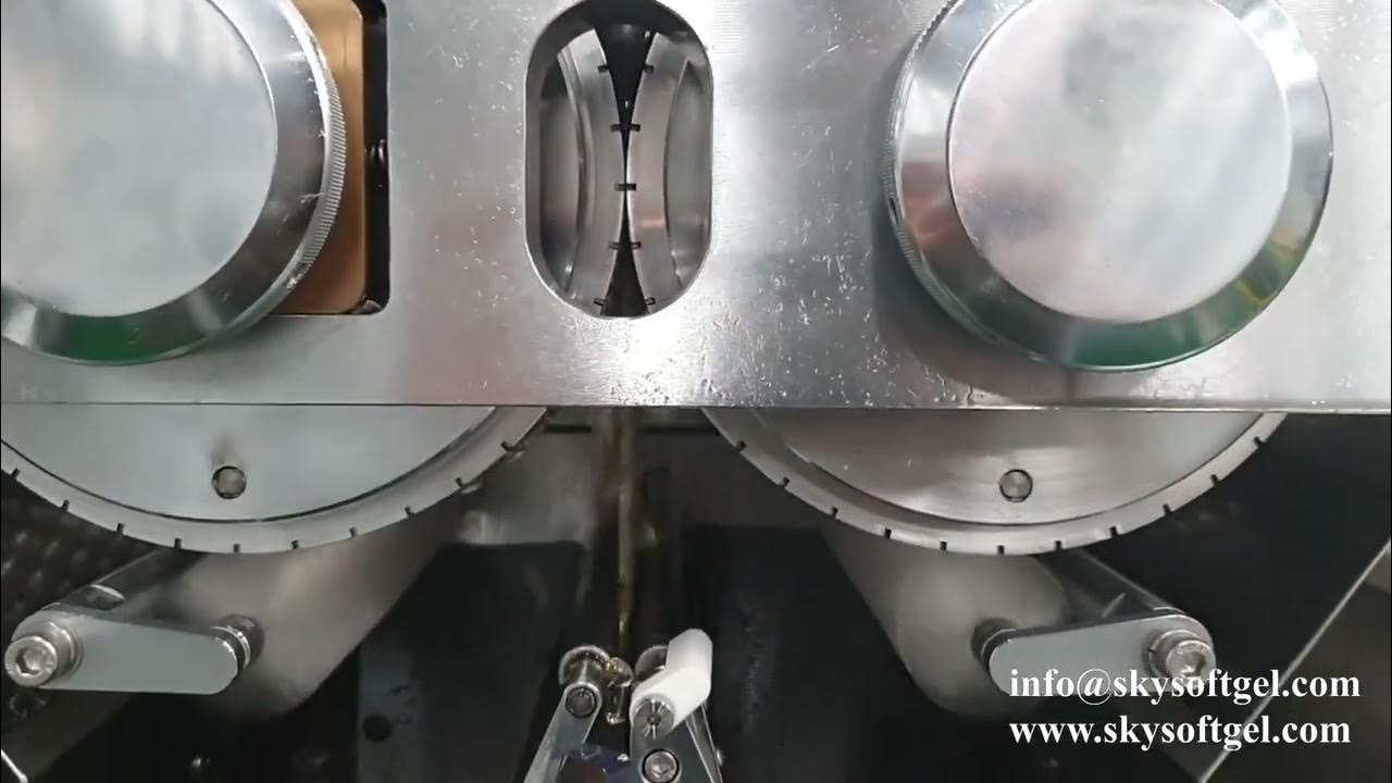 SKY Auto Servo Softgel Machine SV-5000 - YouTube