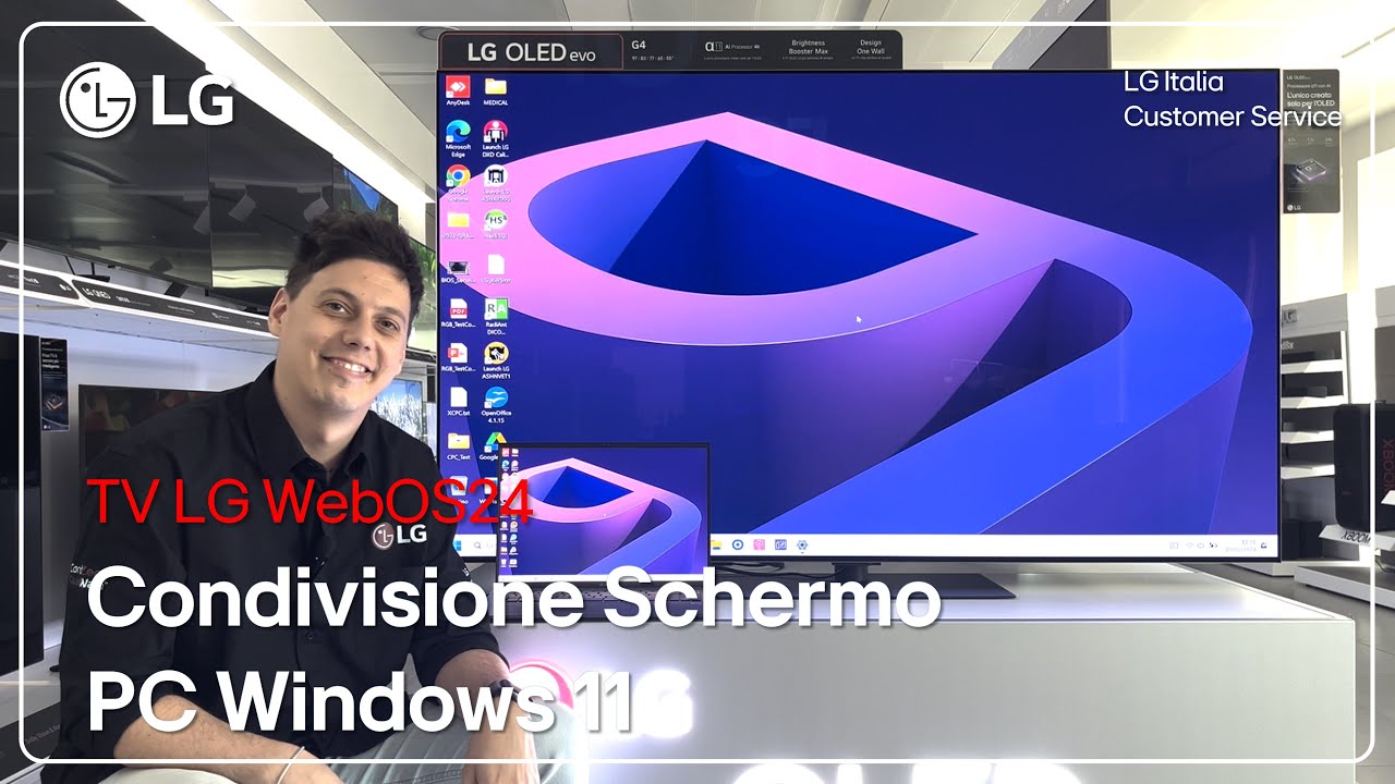 TV LG | Come condividere schermo del PC Windows 11 con TV LG | WebOS 24 ...