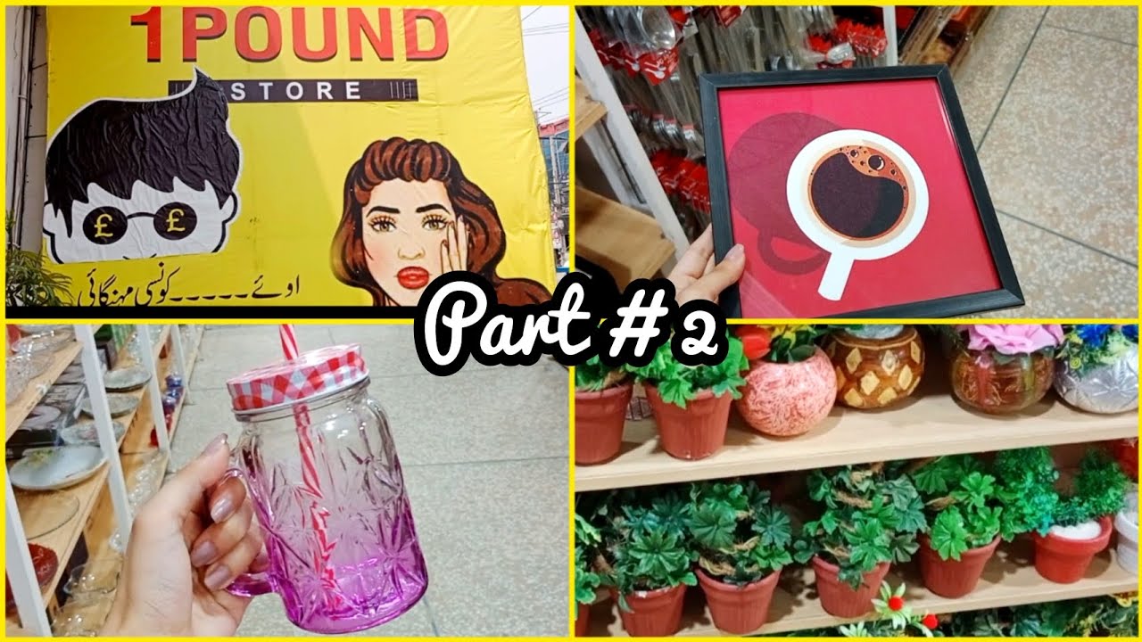 1 Pound store shopping haul part#2/ Rawalpindi 1 pound shop visit - YouTube