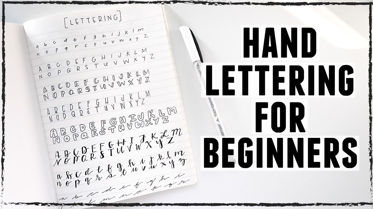 How To: Hand Lettering for Beginners + EASY Calligraphy Tutorial - YouTube