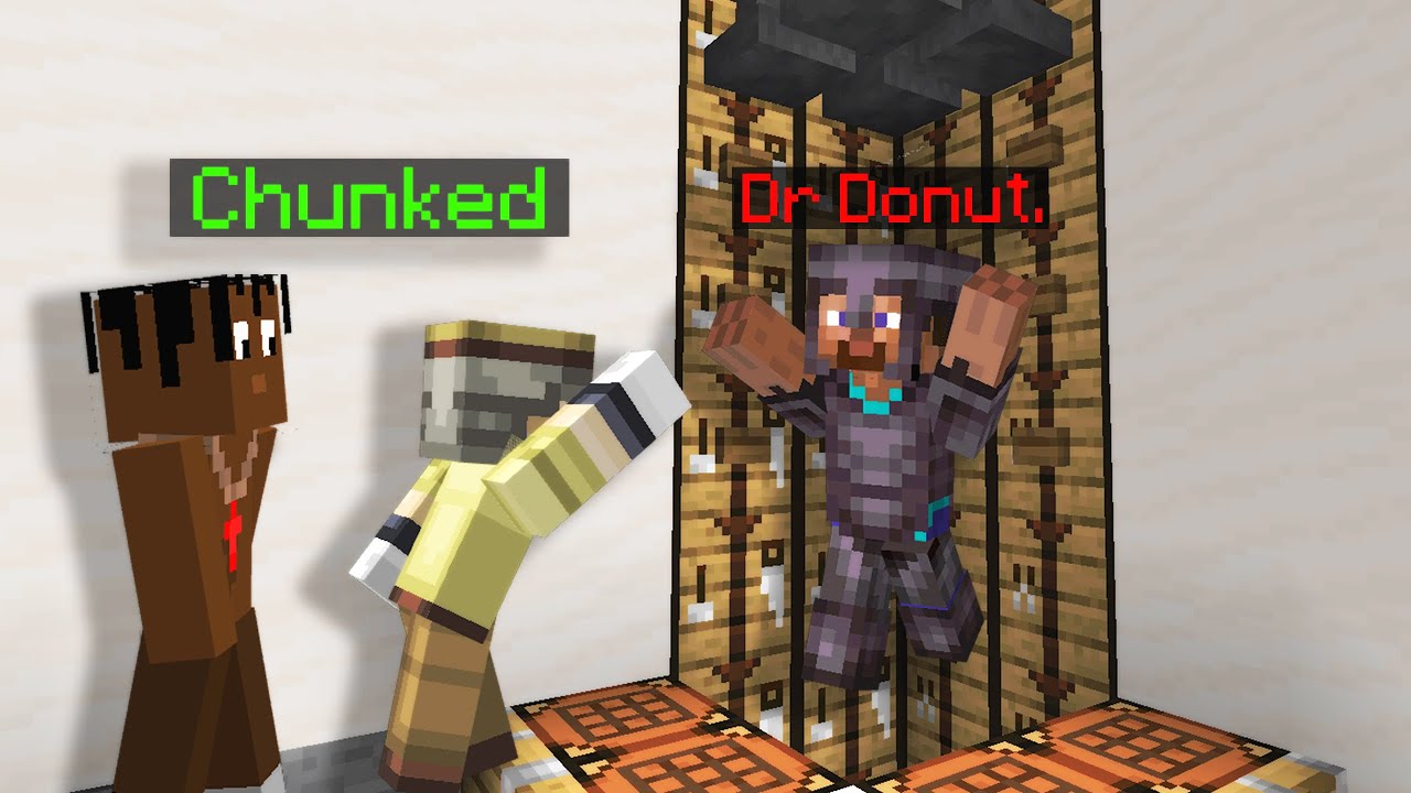 We Used HACKS To TRAP In The Donut SMP - YouTube
