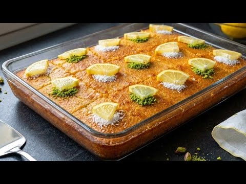 Çay Saatlerinin Yıldızı Olacak! 🍋 Ferahlatıcı Limonlu Revani Tarifi