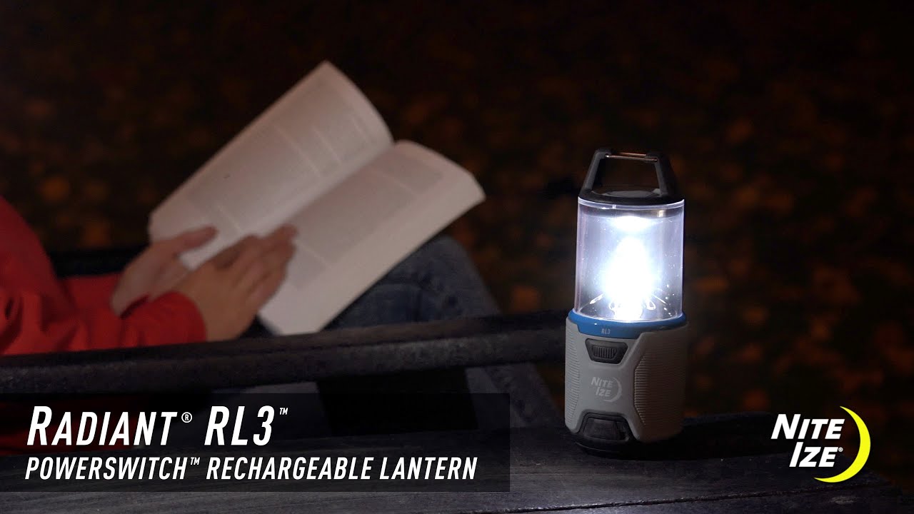 Radiant® RL3™ PowerSwitch™ Rechargeable Lantern - YouTube