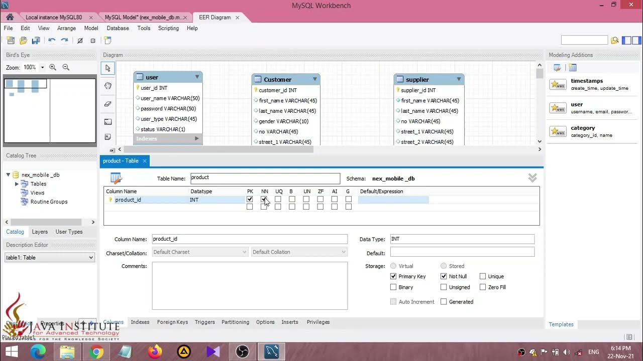 Data Base Task 13 |Create a Table for Storing Information| 1st Year | Java Institute - YouTube