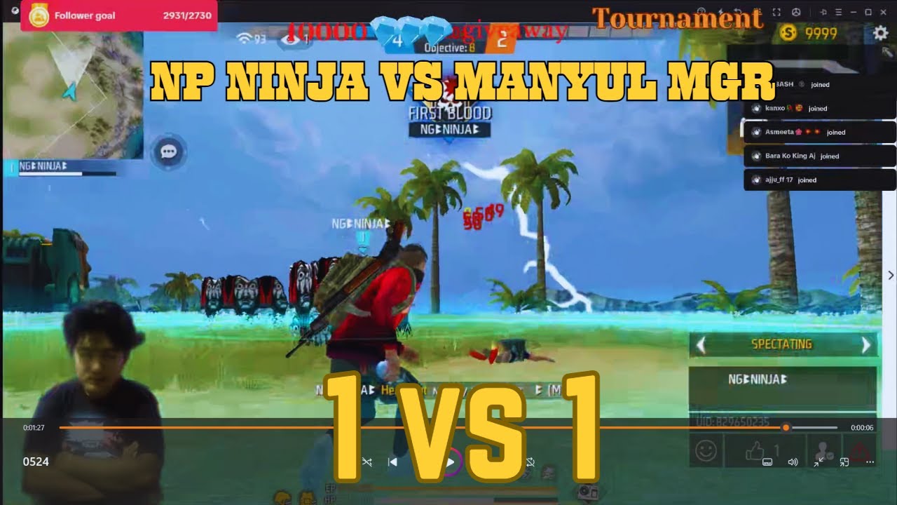 np ninga vs manyul mgr - 1 vs 1 - tilakYt live stream - YouTube