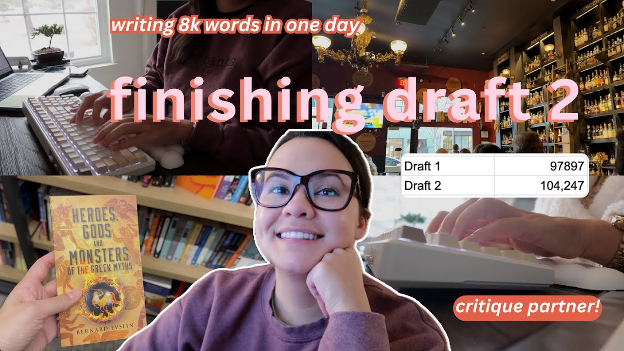💌 finishing draft 2 of my manuscript + I have a critique partner ...