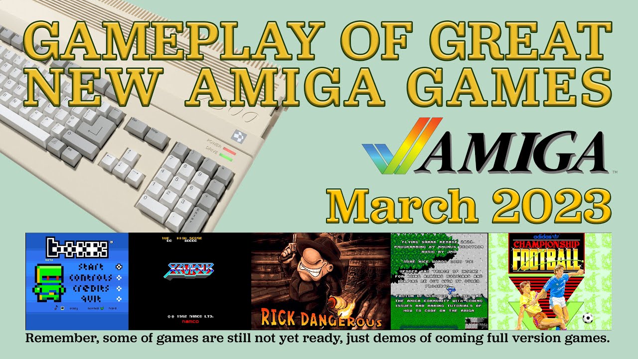 Gameplay of New Amiga Games, March 2023 - YouTube