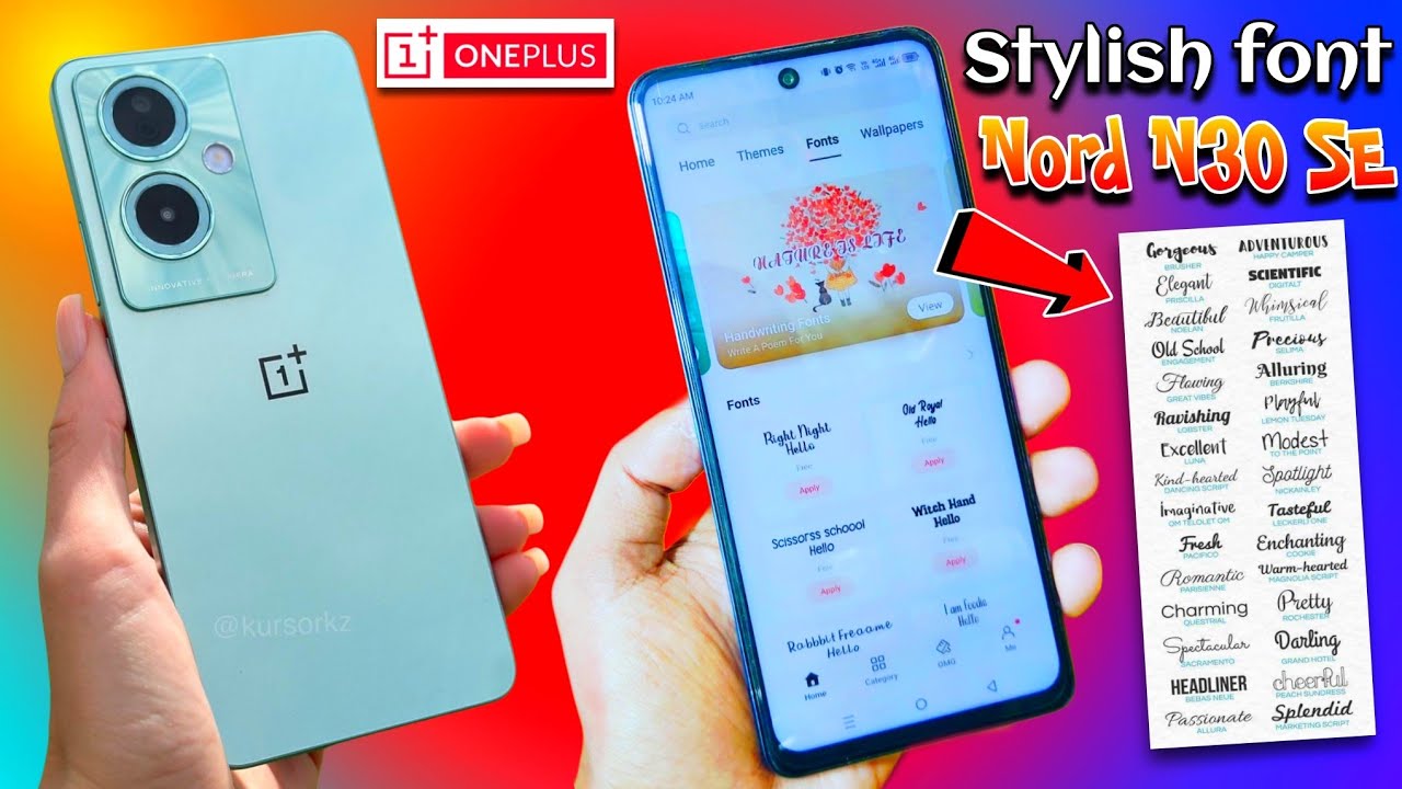 OnePlus Nord n30 Se Font style চেঞ্জ করুন ১ মিনিটে. how to change ...