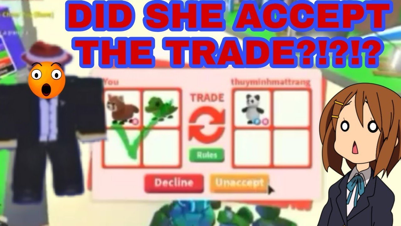 I ONLY TRADE MY RIDE RED PANDA|ADOPT ME(ROBLOX) - YouTube