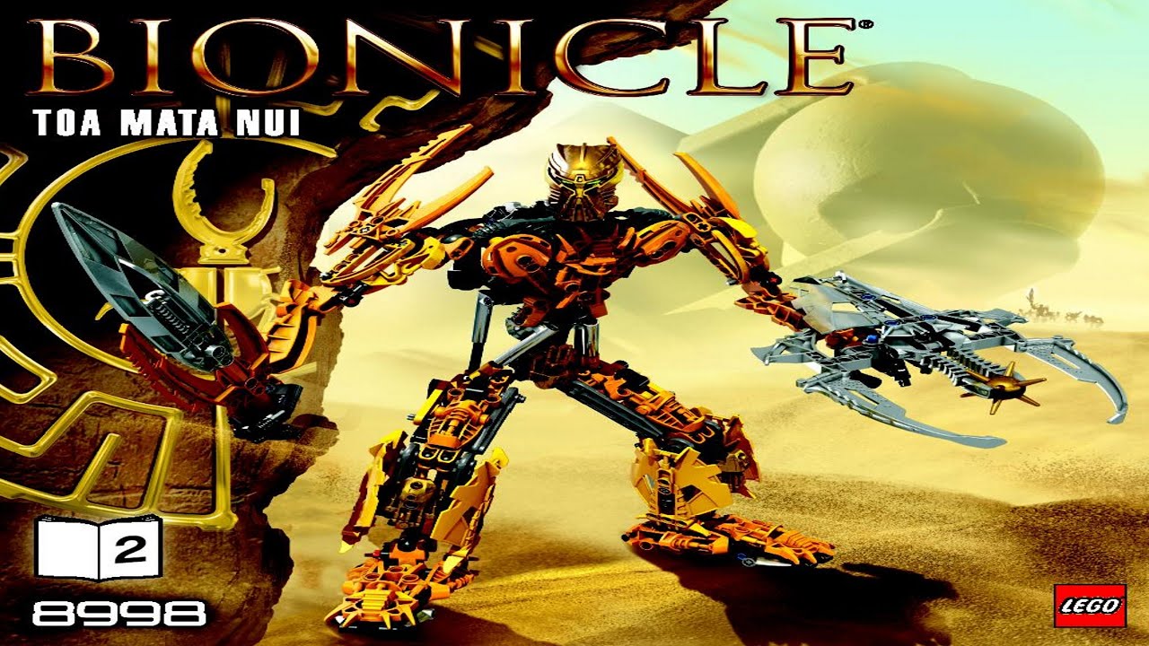 LEGO instructions - Bionicle - 8998 - Toa Mata Nui (Book 2) - YouTube