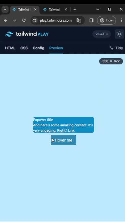 Як зробити popover використовуючи Tailwind CSS ? - YouTube