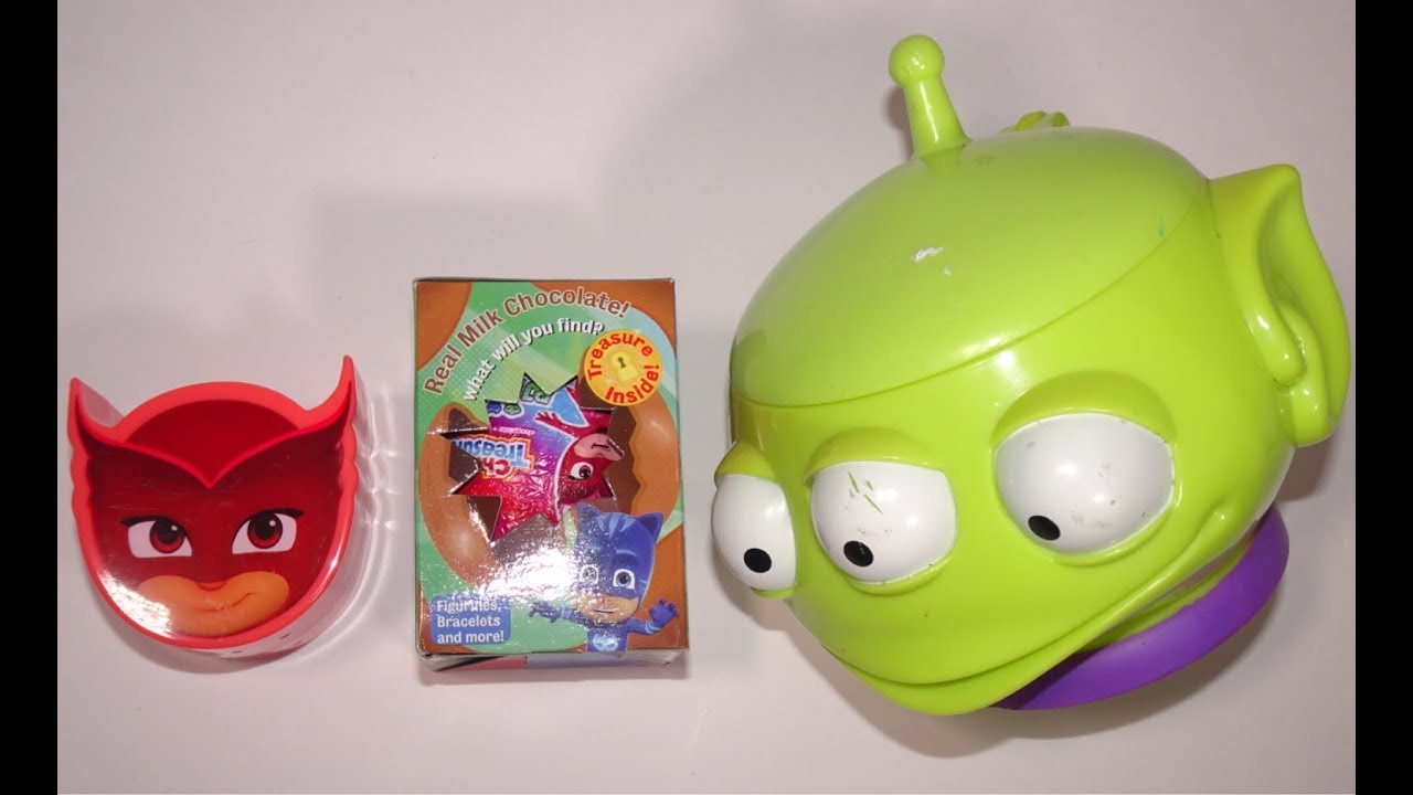 PJ Mask Surprise Eggs Learn Small to Biggest with Surprise Toys Colors ...
