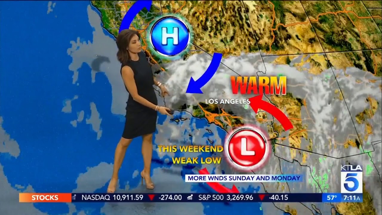 Liberte Chan KTLA Weather Takes On Little Black Dress November 01, 2020 ...