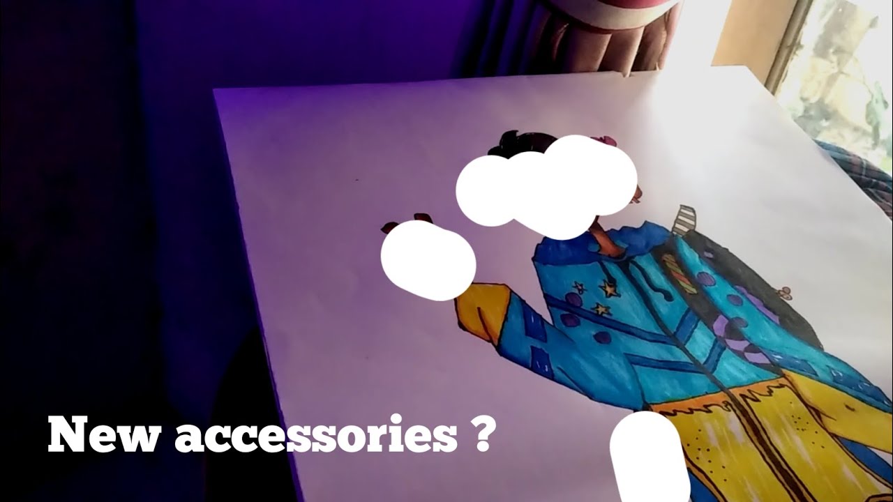 I Draw Accessories For My Character - YouTube