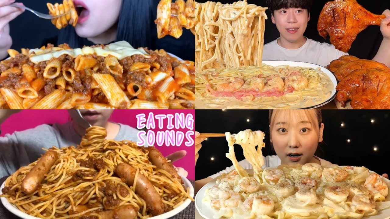 ASMR Delicious Pasta Mukbang Compilation | Pasta Asmr | Satisfying ...