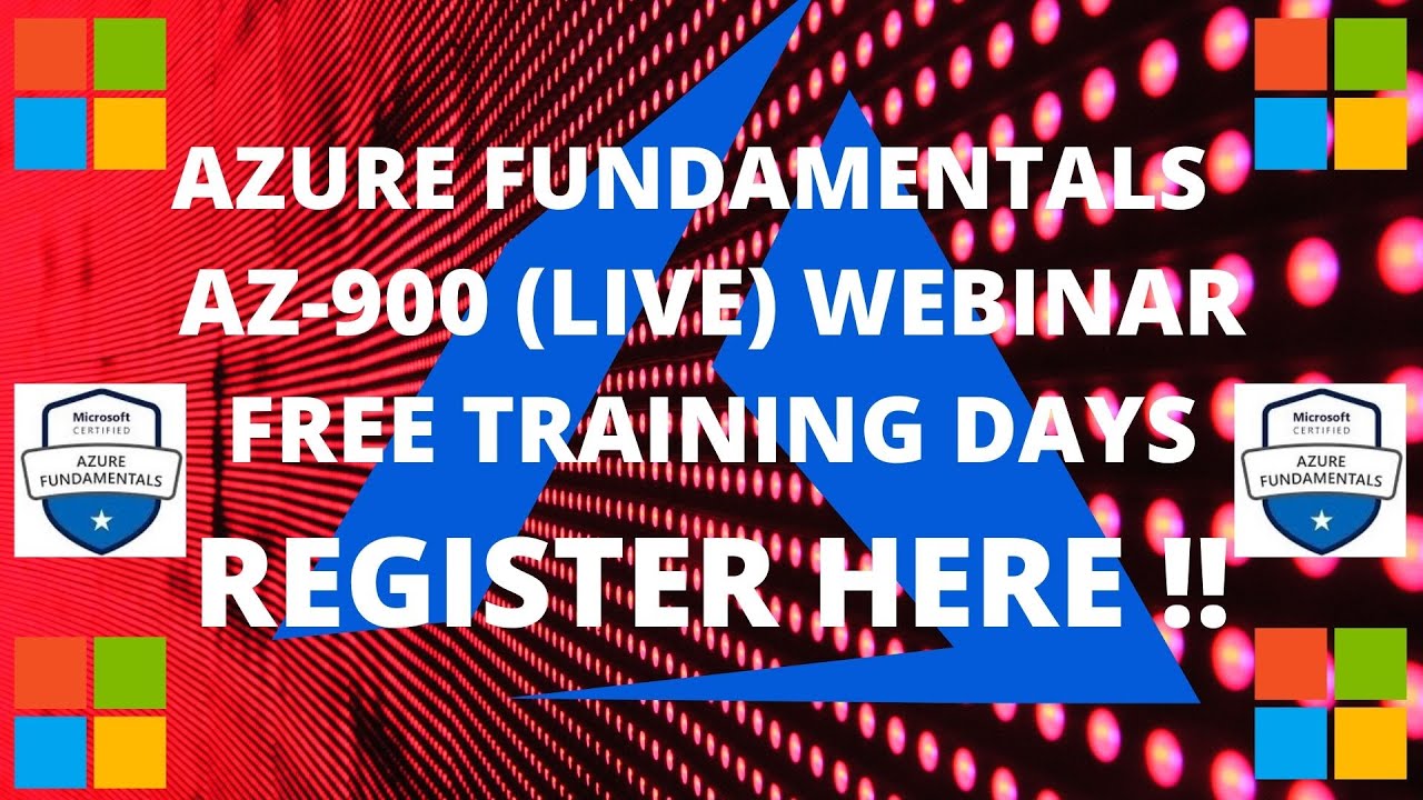 Azure Fundamentals (az-900) Free Training | Virtual Training Days - YouTube