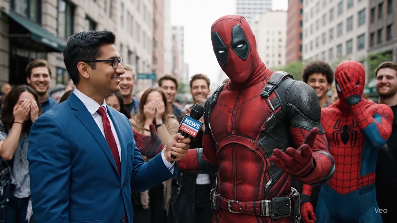 Deadpool Vs Spider-Man Roast Battle | VEO 3 AI - YouTube