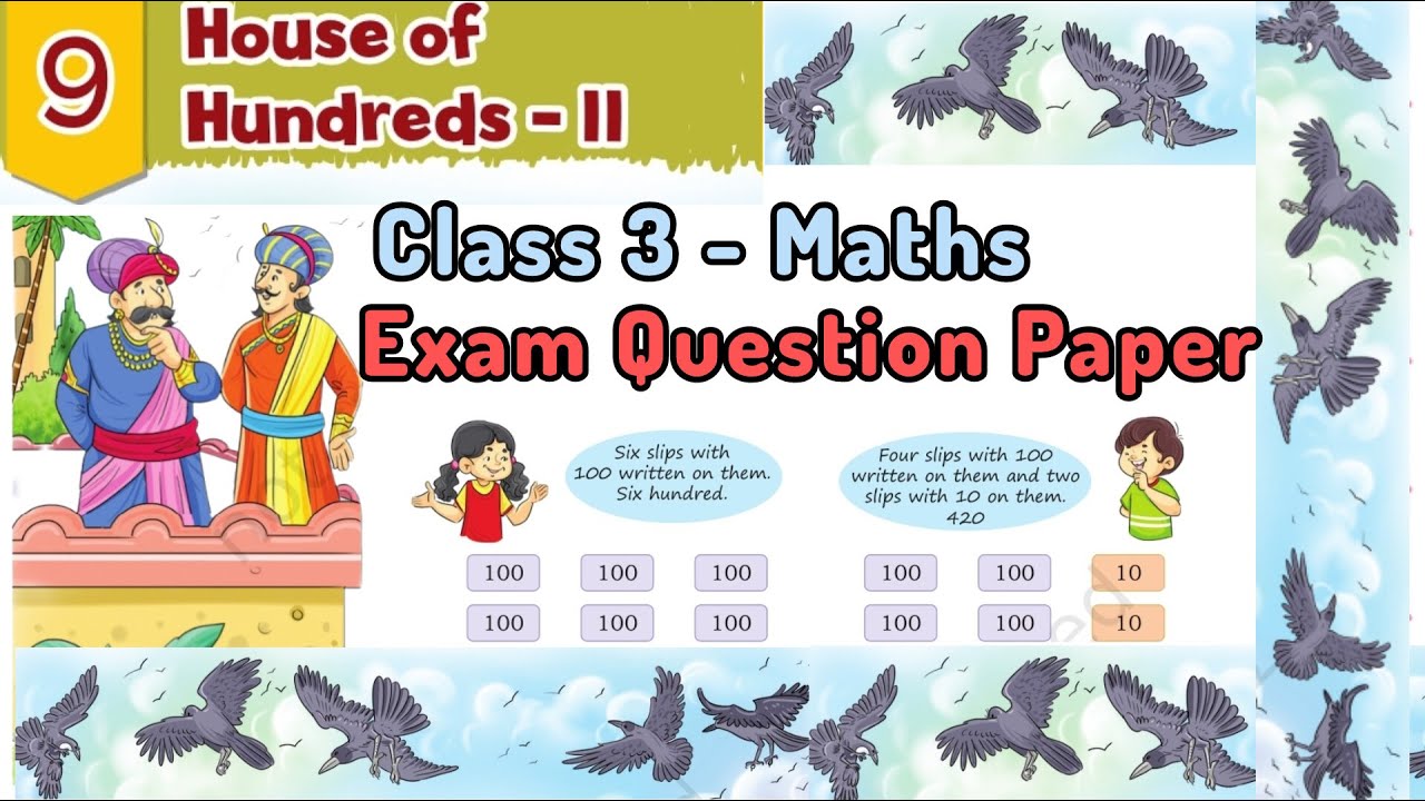 Class 3 Maths - Exam Question Paper - YouTube
