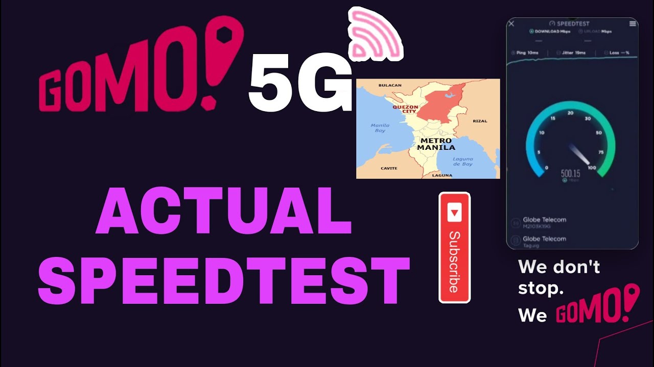 GOMO Sim 5G | Actual Area Speedtest | Quezon City #104 | rmj pisonet ...