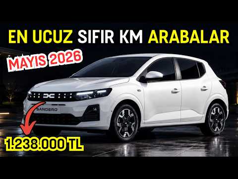 EN UCUZ 10 SIFIR KM ARABA - MAYIS 2026 | İndirimli ve Kampanyalı En Ucuz 0 Km Otomobil Fiyatları
