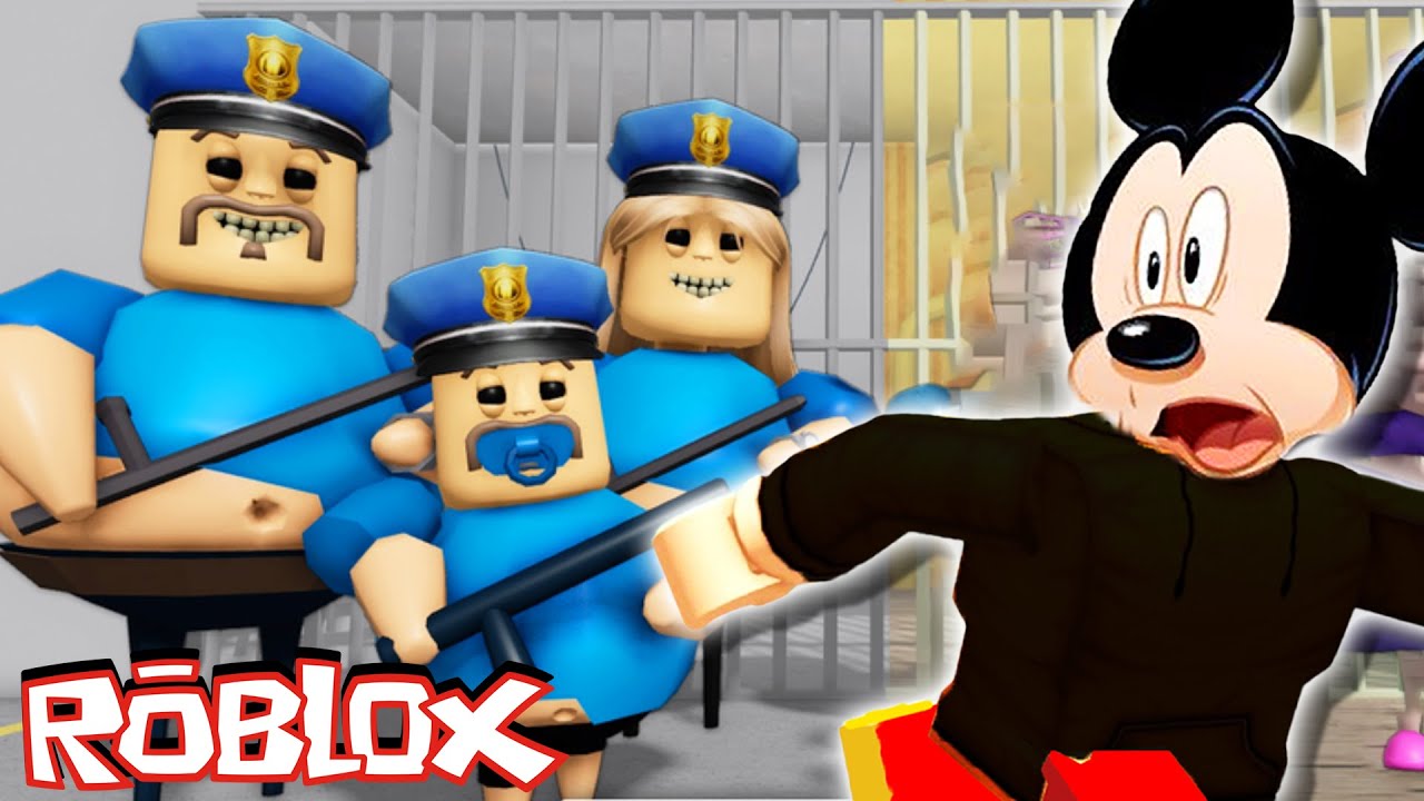 Mickey Mouse TRAPPED In BABY BARRY'S PRISON in Roblox - YouTube
