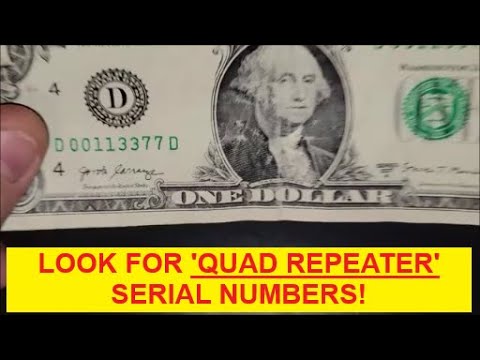 QUAD PAIRS! Searching for Rare Bills and Fancy Serial Numbers Worth ...