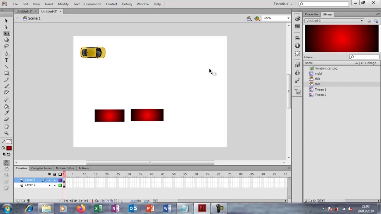 Tutorial Adobe Flash #6 Animasi dengan Button/tombol - YouTube