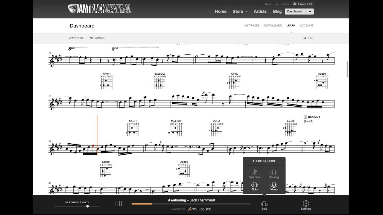 Jamtrackcentral.com new site with new automated tab/notation system ...