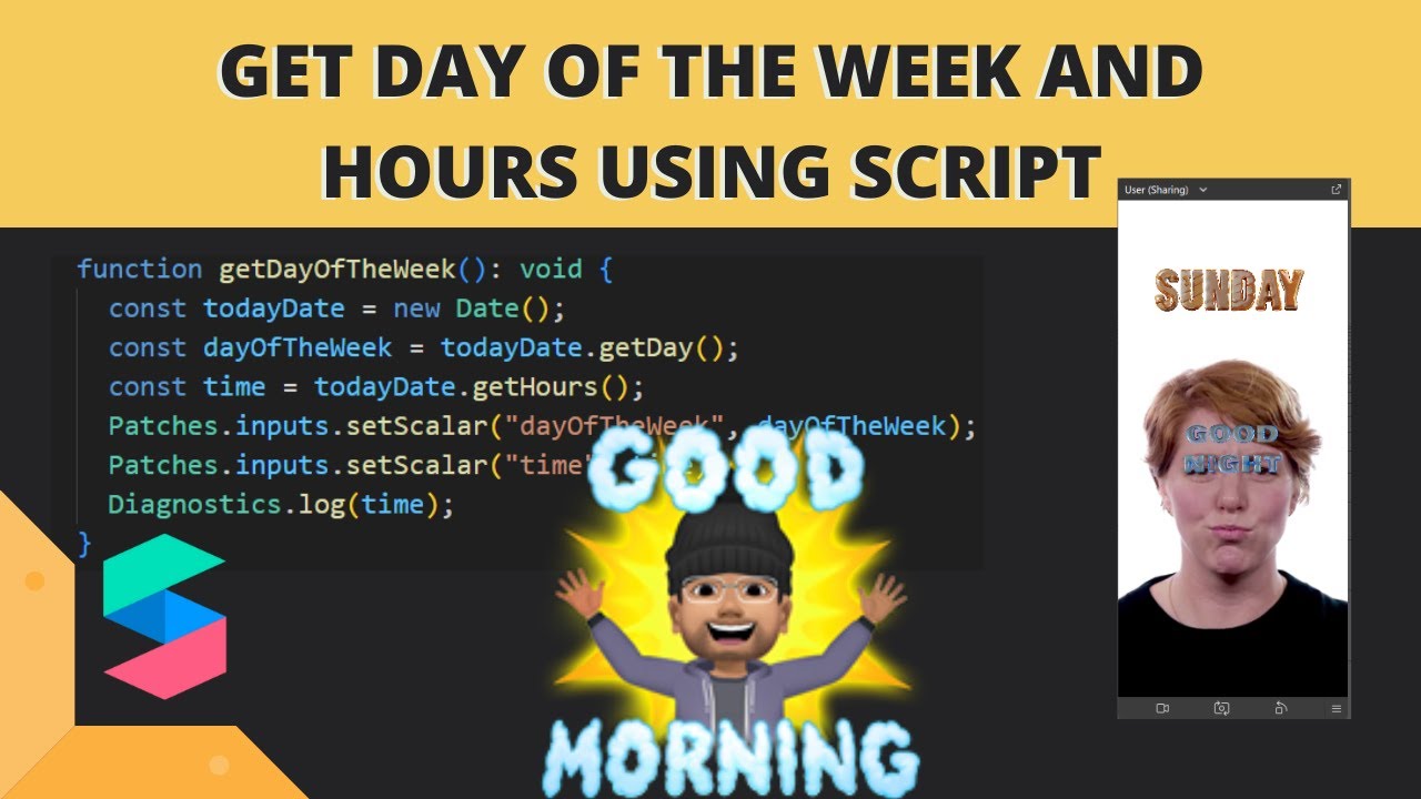 Working with dates using script - Meta Spark AR tutorial - YouTube