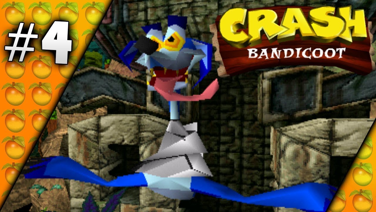 Crash Bandicoot Pt 4 first color Gem and Second Boss Fight "Ripper Roo ...