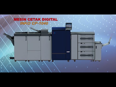 Mesin cetak digital Inko CP-1040 - YouTube