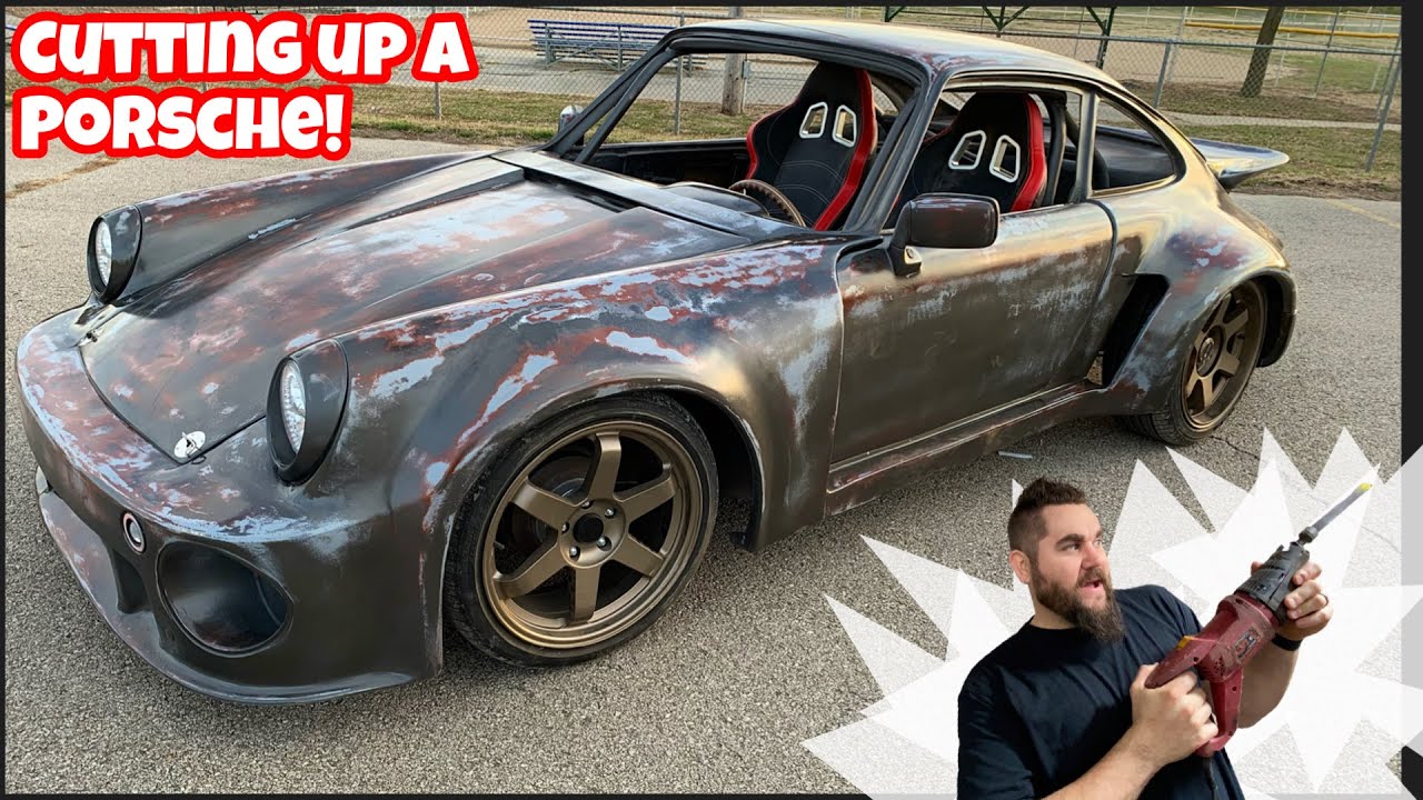 CUTTING A RWB PORSCHE 911 TURBO?!? FIXING FITMENT ON A HOT RAT ROD ...