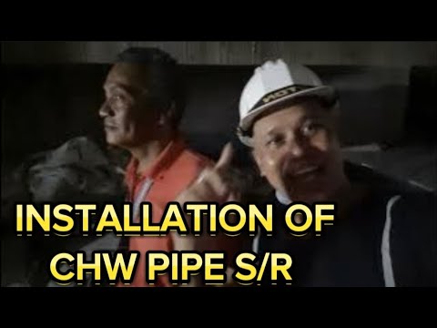 installation of CHW PIPE S/R - YouTube