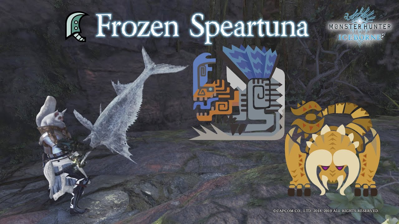 MHW Iceborne Espadão Frozen Speartuna vs Fulgur Anjanath & Diablos MR ...