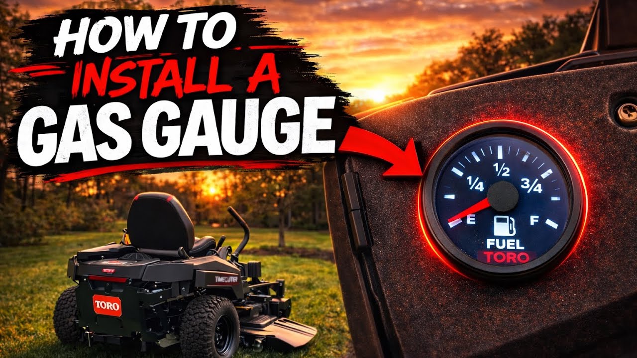 How to Install a Gas Gauge on a Zero Turn Mower (Toro TimeCutter Mod ...